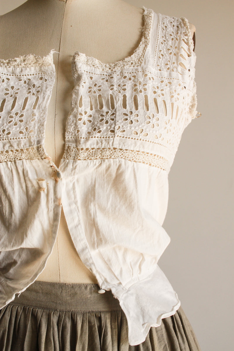 Victorian White Eyelet Crochet Camisole – Blossom Vintage